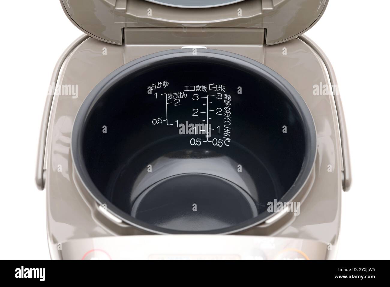 Rice cooker, Kitchen equipment electronic tools on white background ...