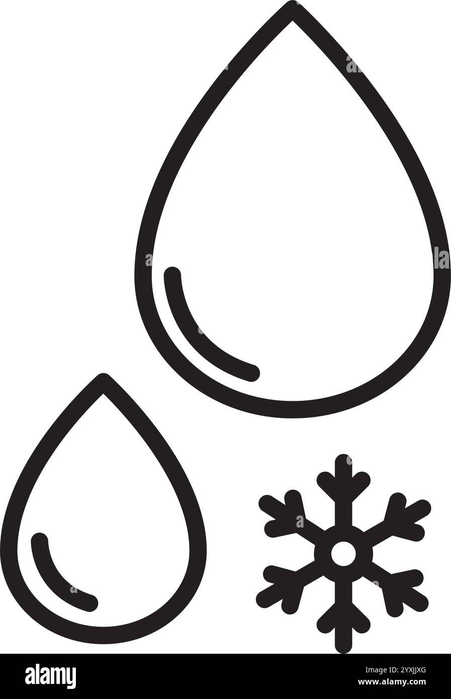 winter snow and water weather icon Stock Vector Image & Art - Alamy