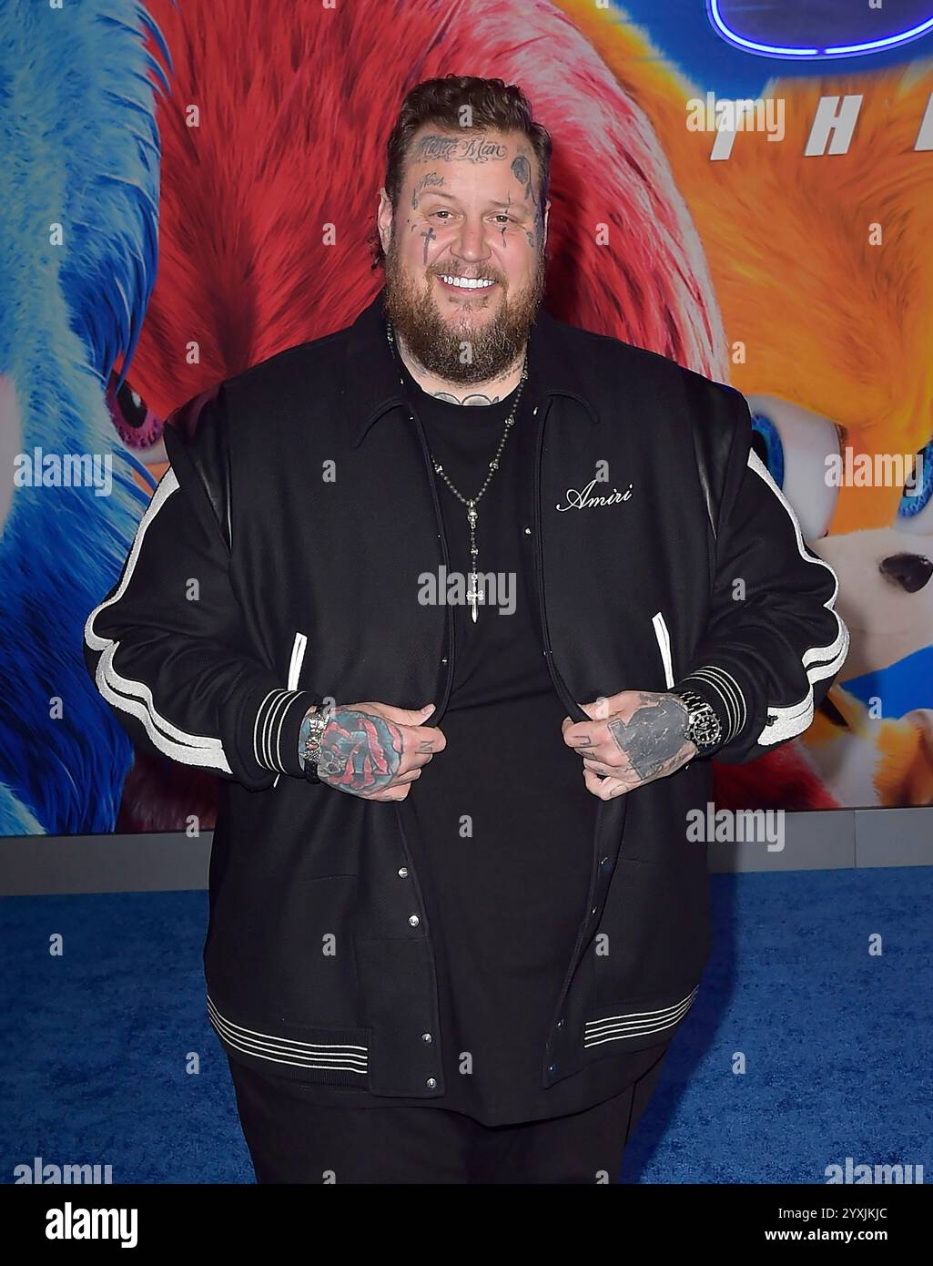 Jelly Roll arriving at Paramount’s “Sonic The Hedgehog 3” Los Angeles ...