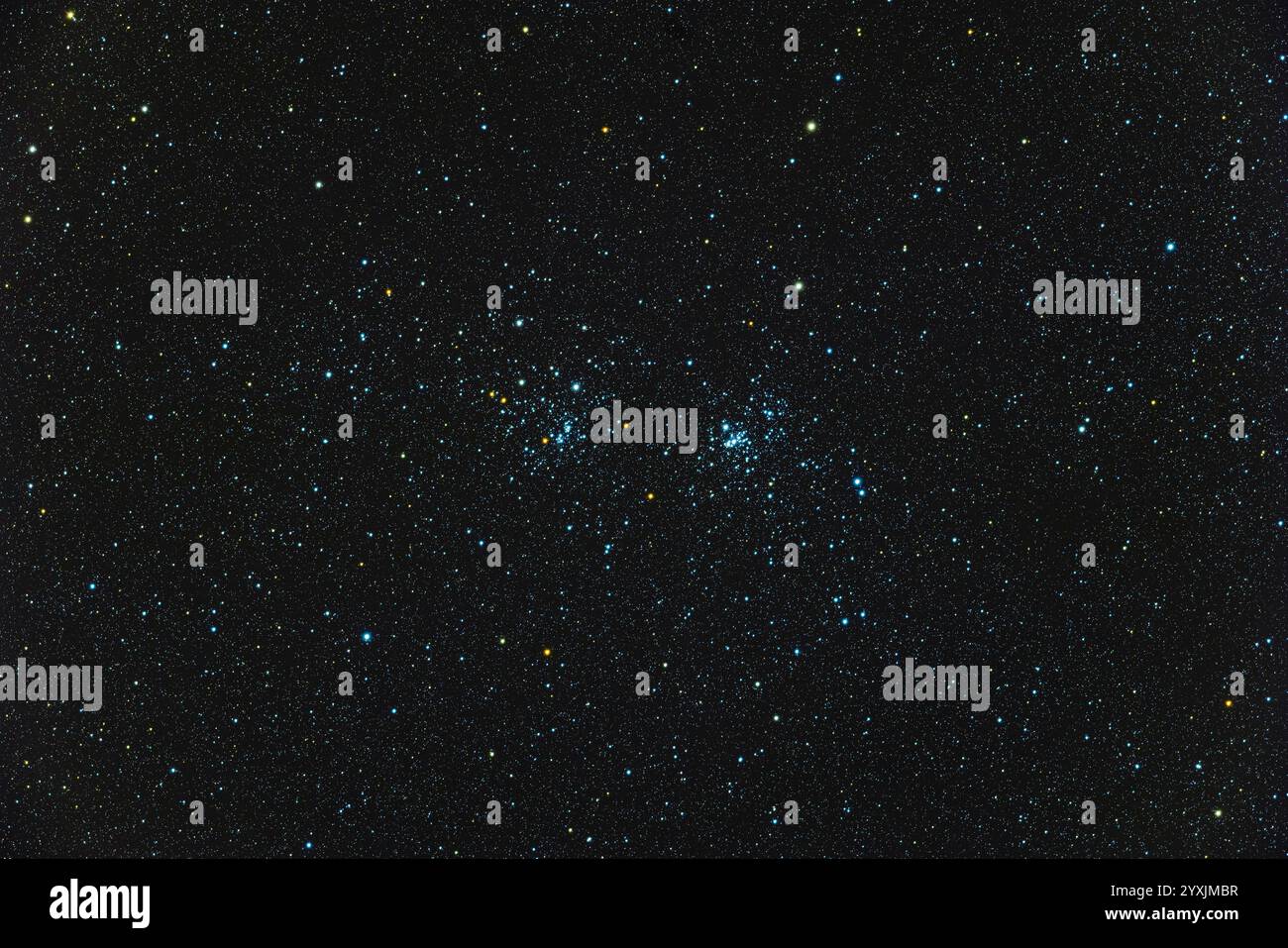 The famous Double Cluster in Perseus, NGC 884 and NGC 869 Stock Photo - Alamy