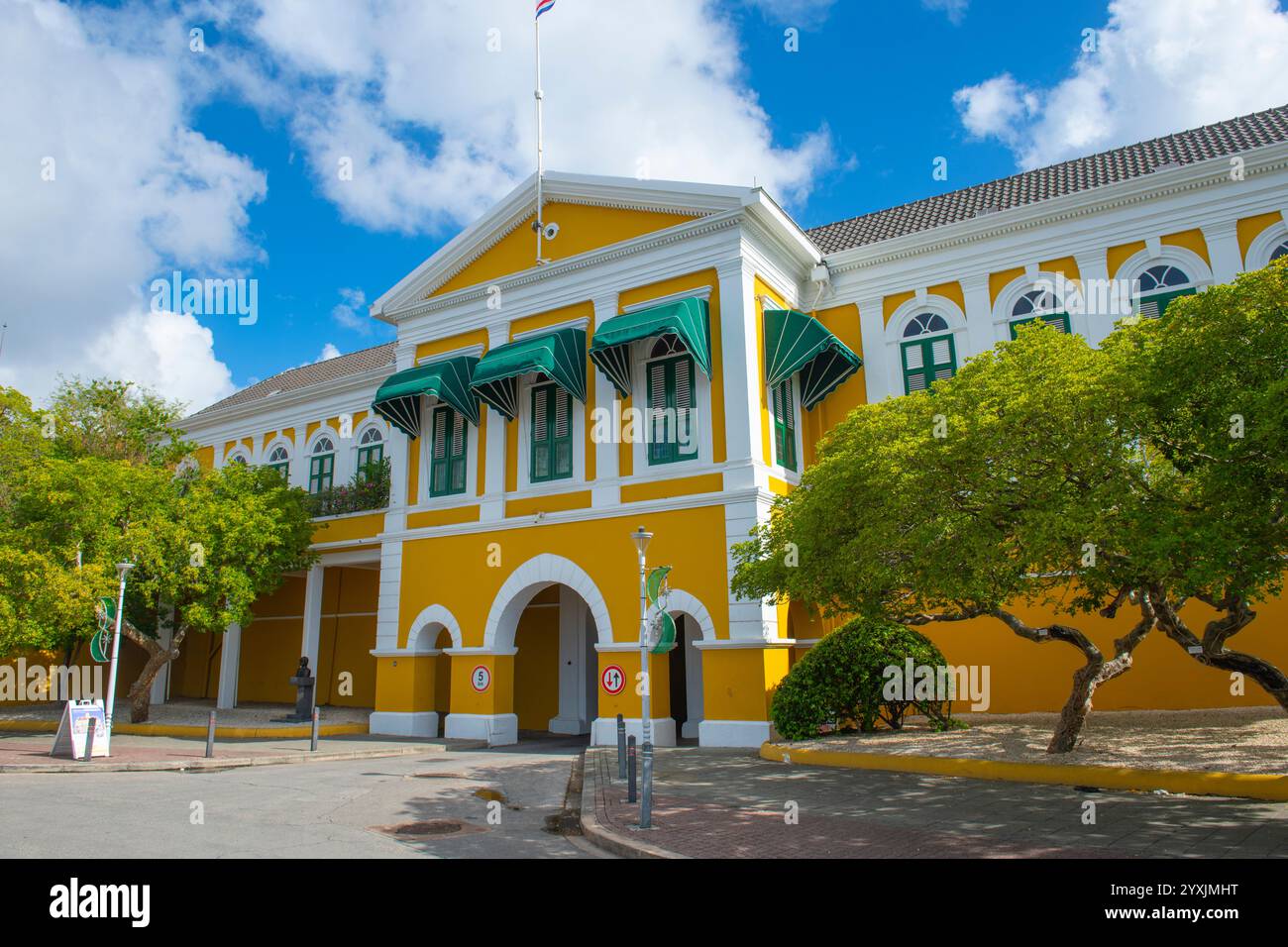 Fort Amsterdam at Sint Anna Bay in Punda, Willemstad historic city ...