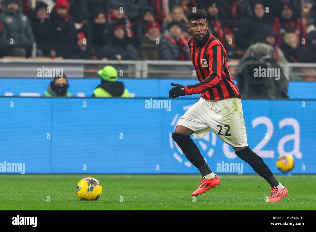 Milan, Italy. 15th Dec, 2024. Emerson Royal of AC Milan with AC Milan ...