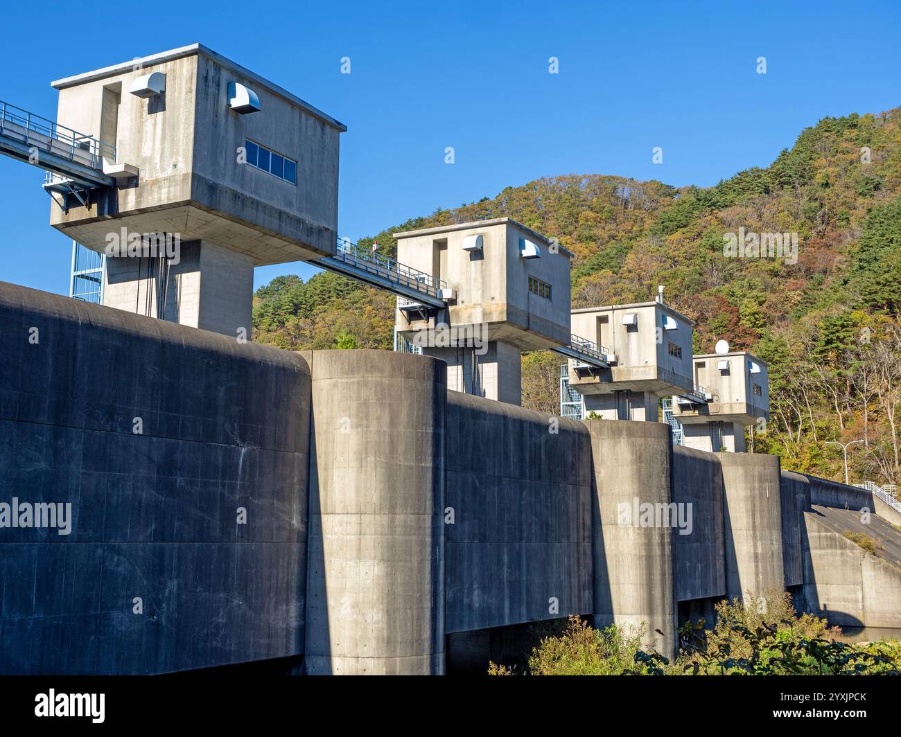 The floodgates at Fudai that saved the town from destruction in the ...