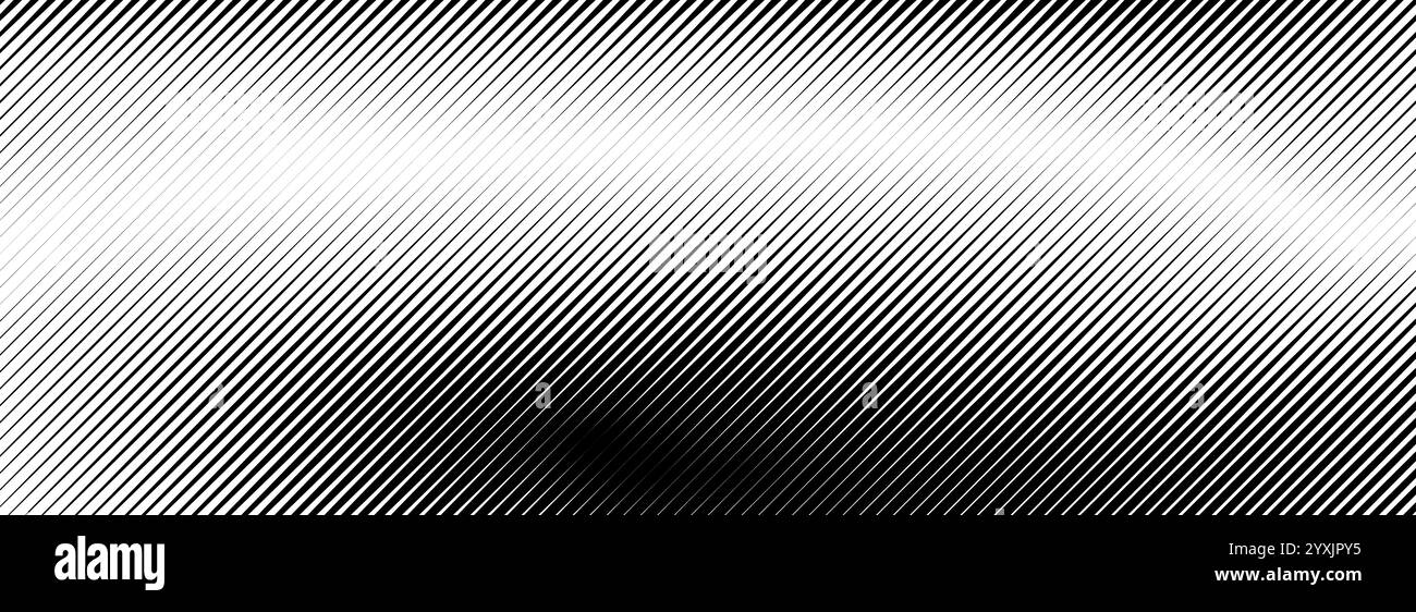 Fading lines gradient texture. Black diagonal stripes gradation ...