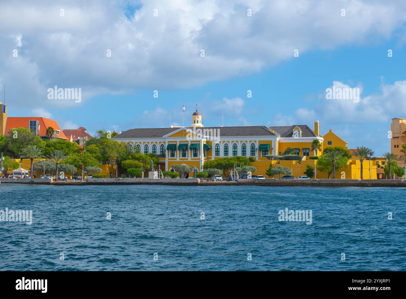 Fort Amsterdam at Sint Anna Bay in Punda, Willemstad historic city ...