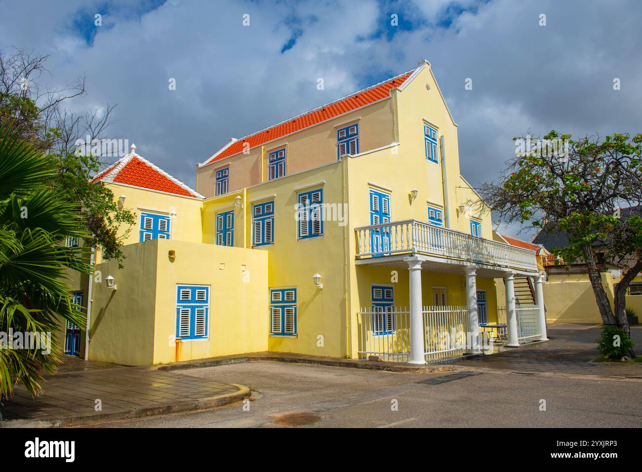 Historic Dutch Style building in Otrobanda historic center in World ...