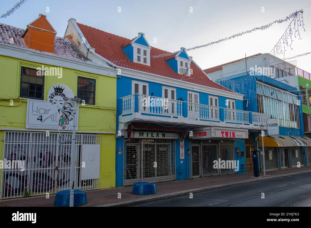 Historic commercial buildings with Dutch style on Breedestraat Street ...