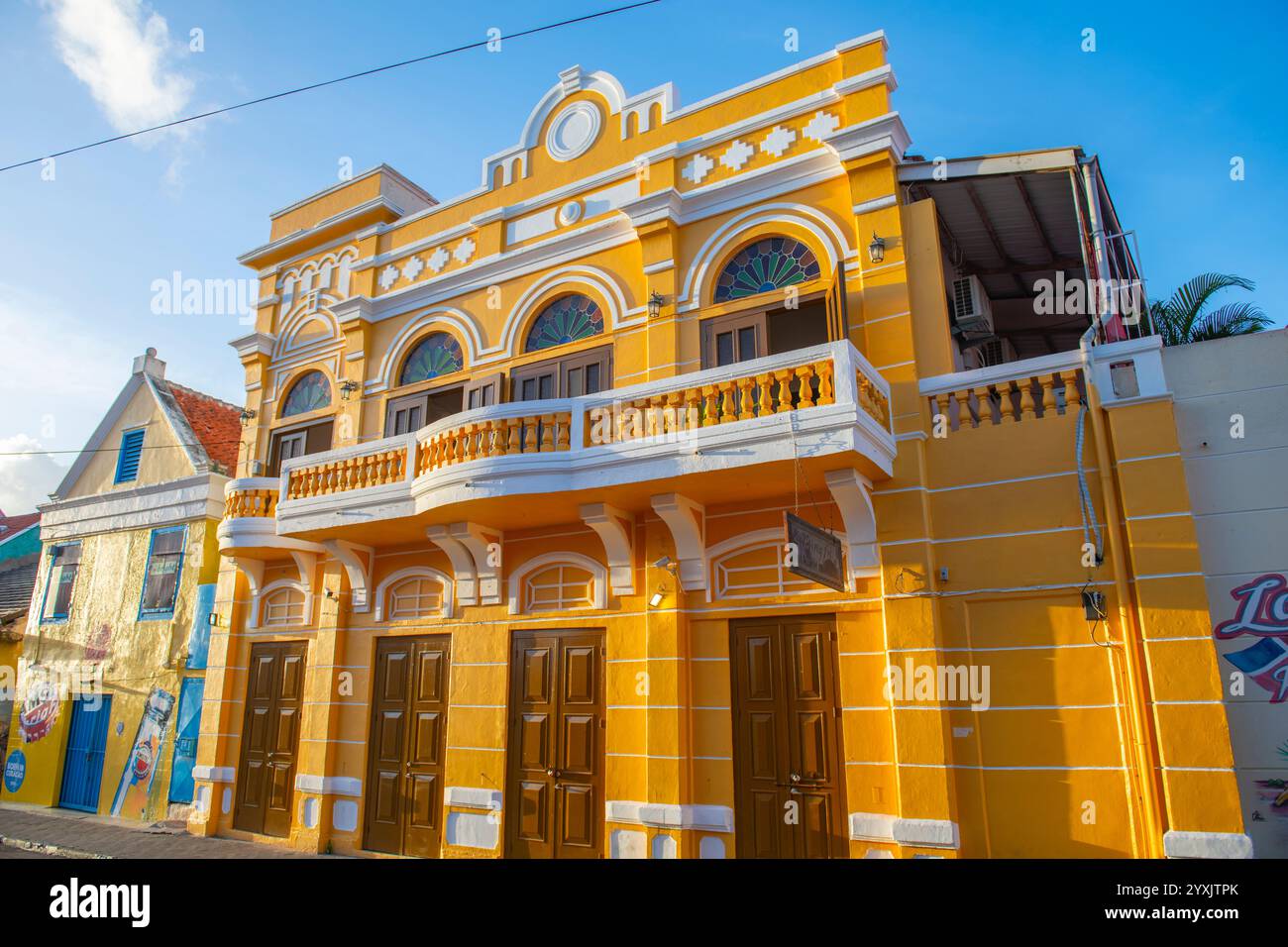 Historic commercial buildings with Dutch style on Breedestraat Street ...