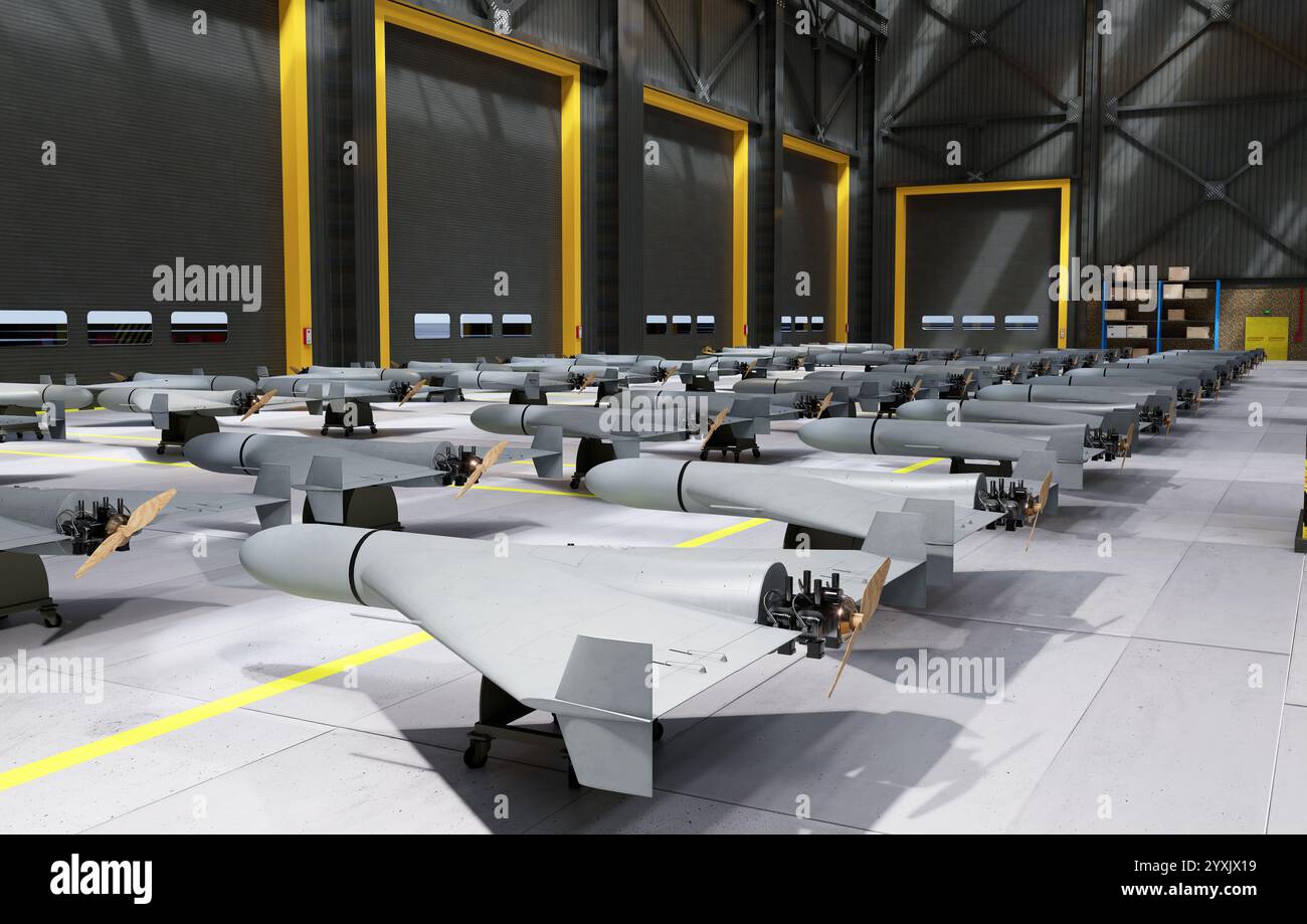 Long-range strike drone factory Stock Photo - Alamy