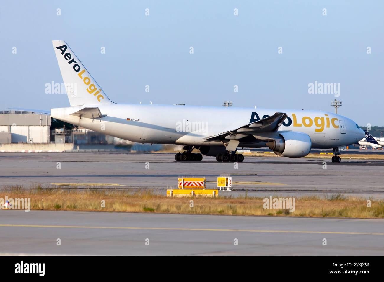 An AeroLogic Boeing 777 freighter ready to leave Frankfurt Rhein-Main ...