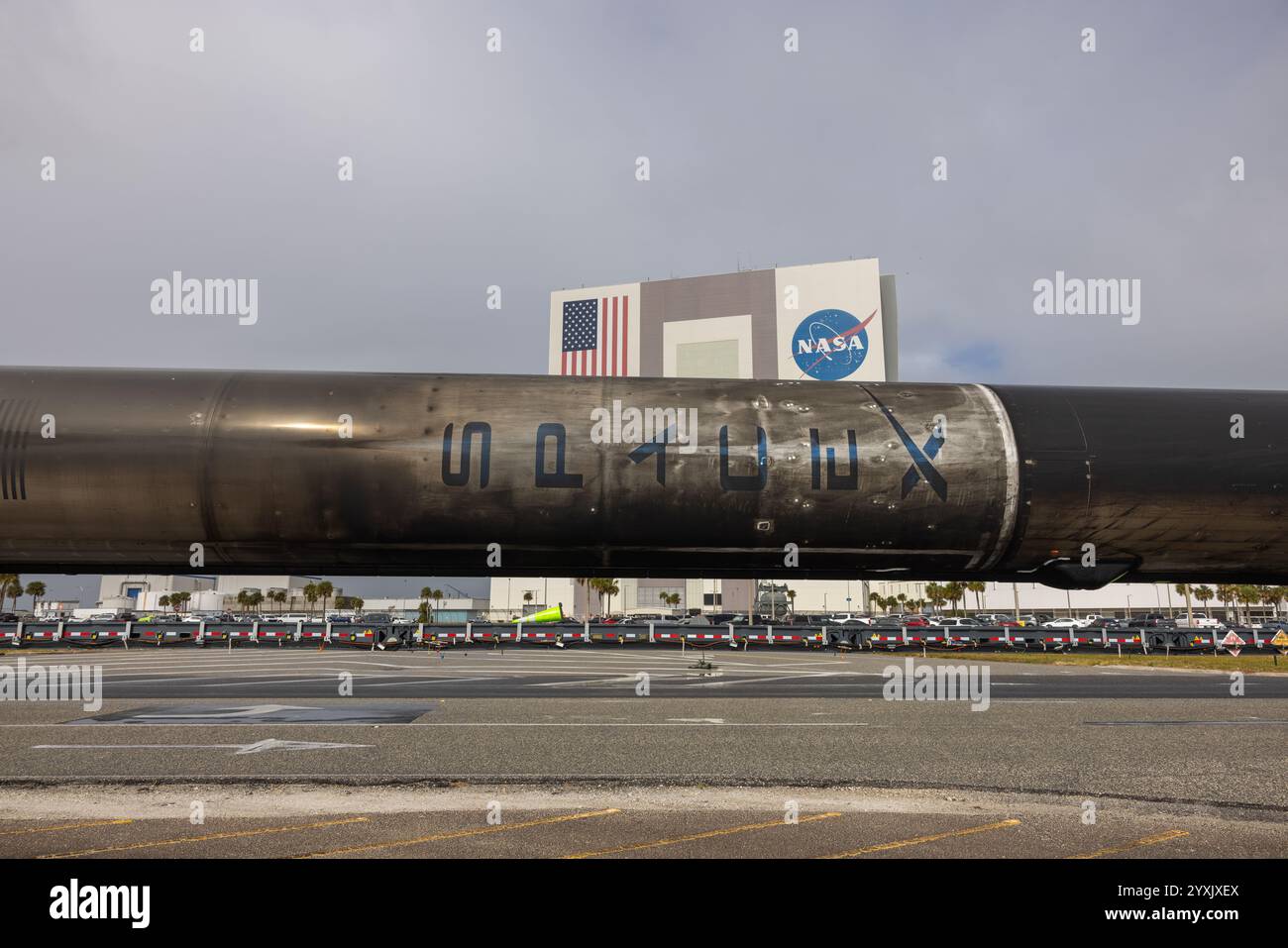 Kennedy Space Center, USA. 16th Dec, 2024. Crossing in front of the VAB ...