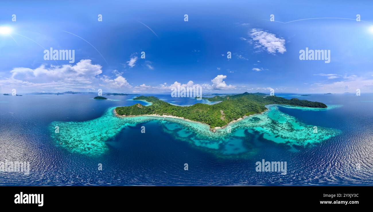 Tropical getaway remote panorama hi-res stock photography and images ...