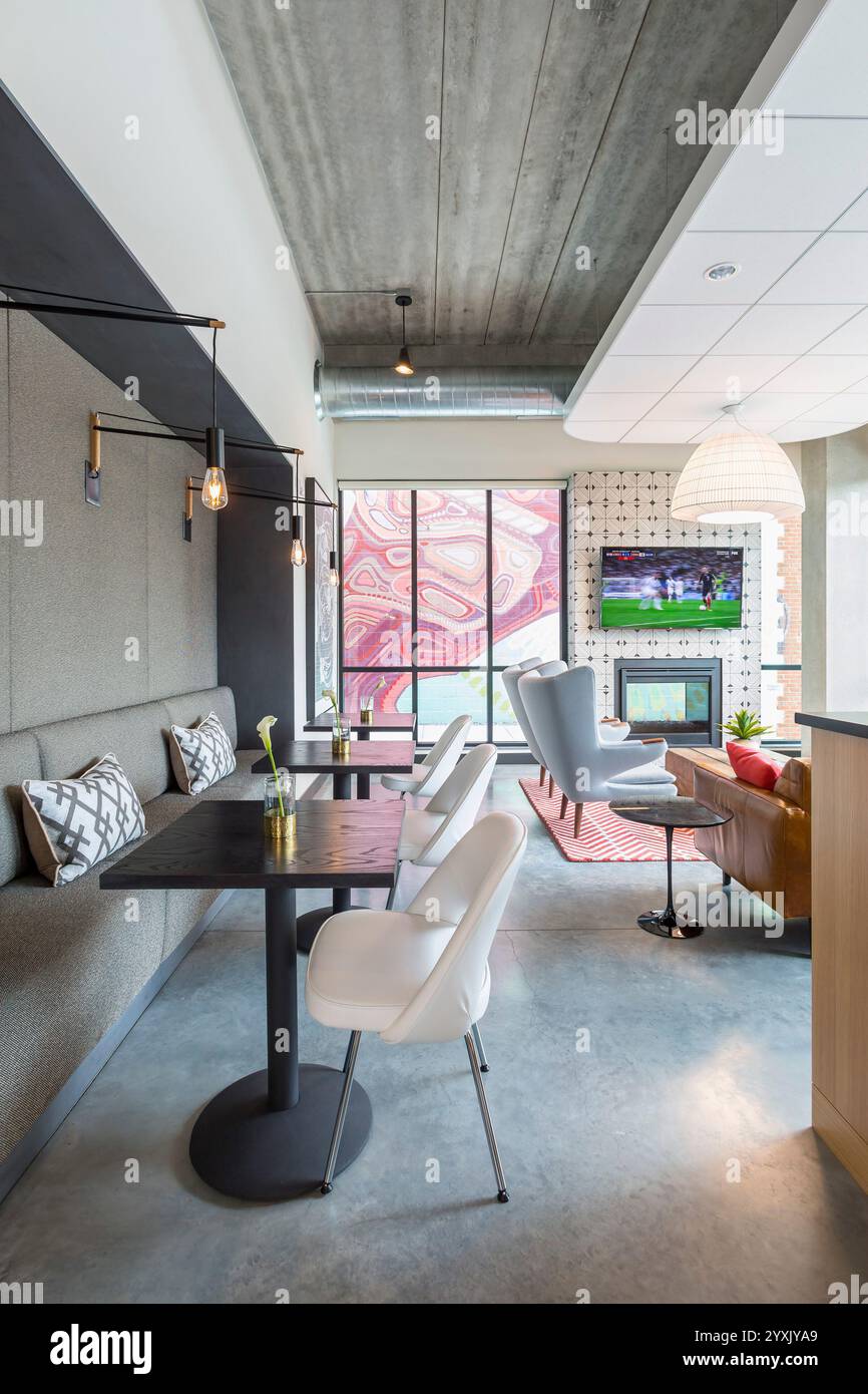 Grady slab coffee table from bowery collection hi-res stock photography ...