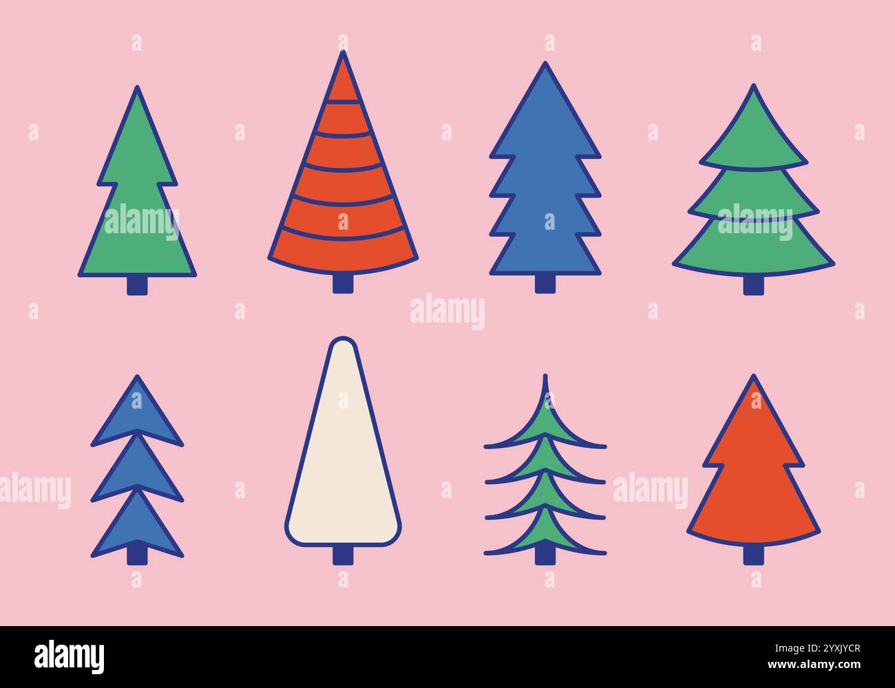 Christmas fir tree icon Stock Vector Images - Alamy