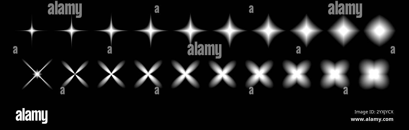 Blurred star shapes collection Stock Vector Image & Art - Alamy