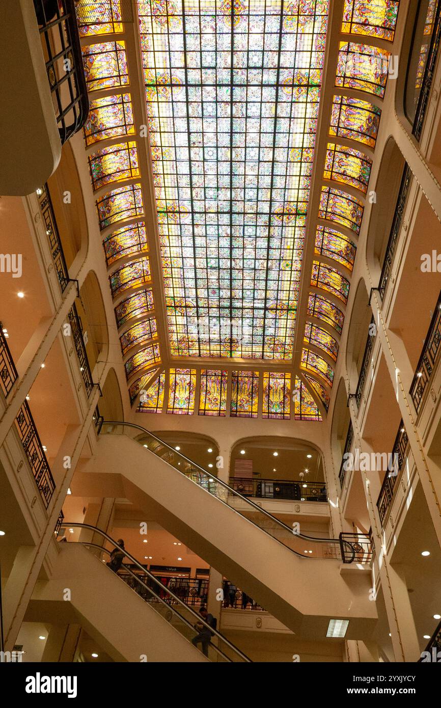 El Palacio De Hierro Shopping Centre Interior Stained Glass Windows in ...