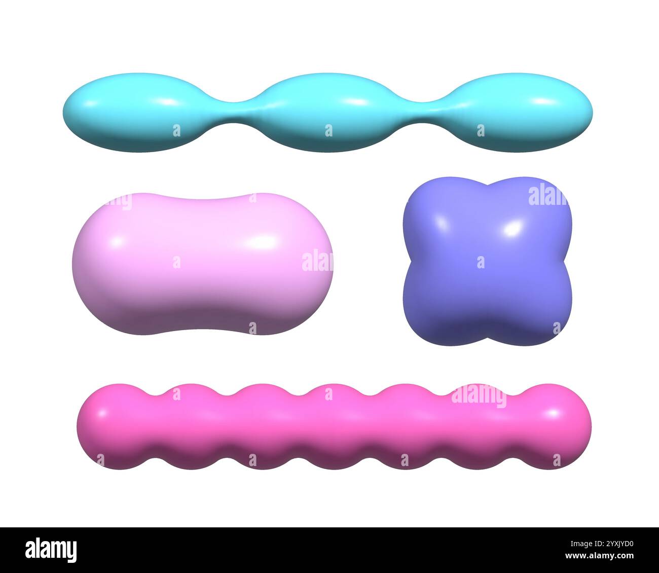 3d render abstract geometric shape Stock Vector Images - Alamy