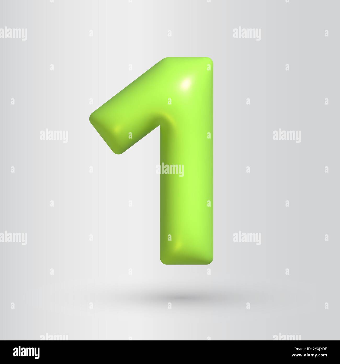 3d style number 1 hi-res stock photography and images - Alamy