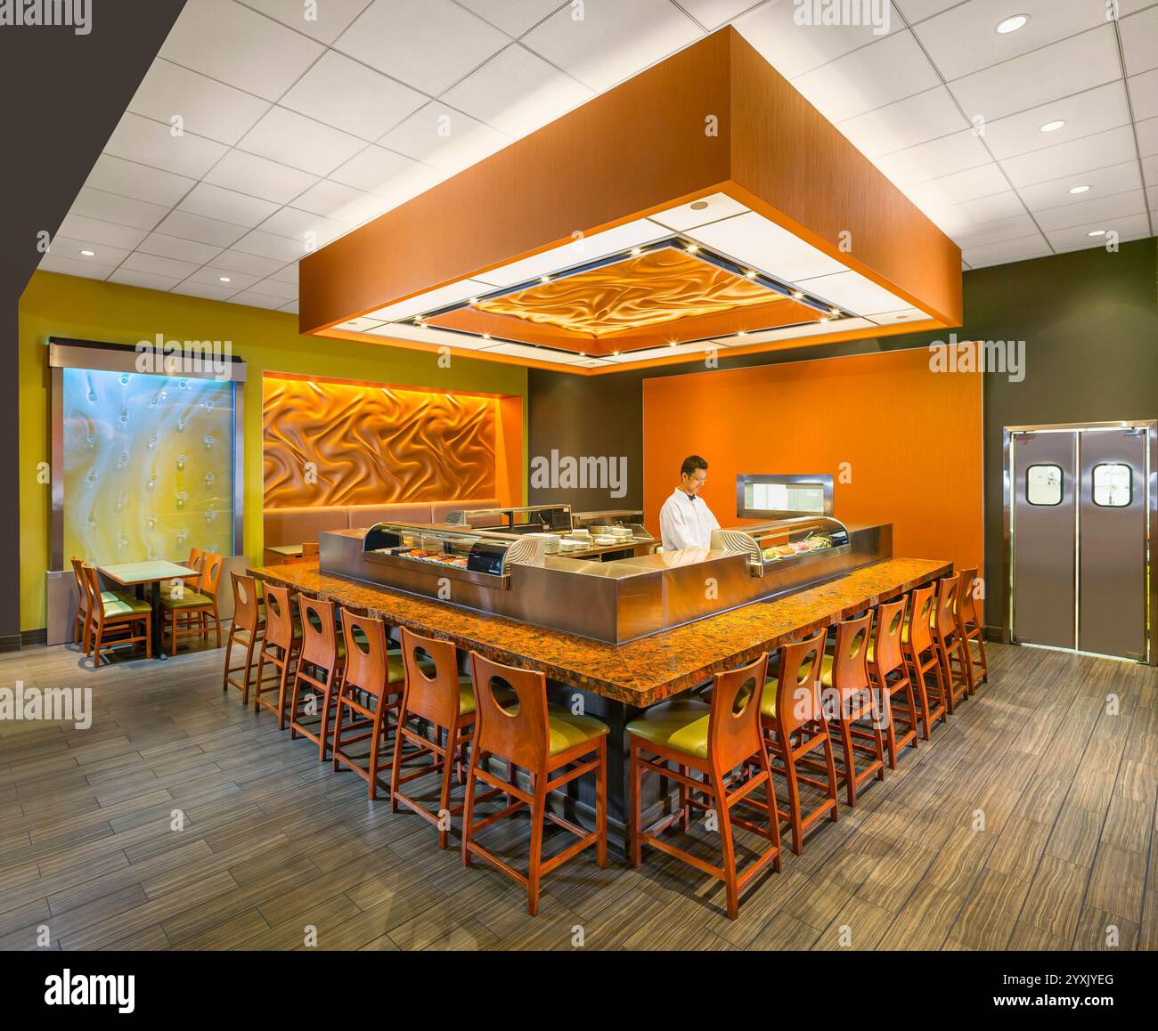 Large square sushi bar hi-res stock photography and images - Alamy
