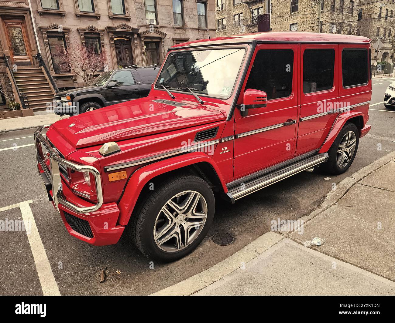New York City, USA - February 10, 2024: 2013 Mercedes Benz G63 AMG V8 ...