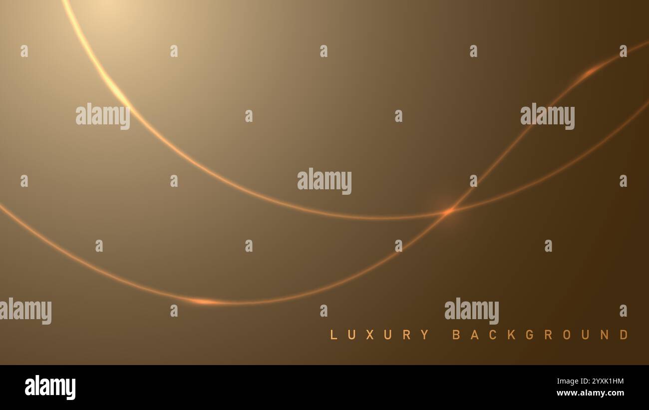 Elegant golden background featuring smooth light streaks and a gradient ...