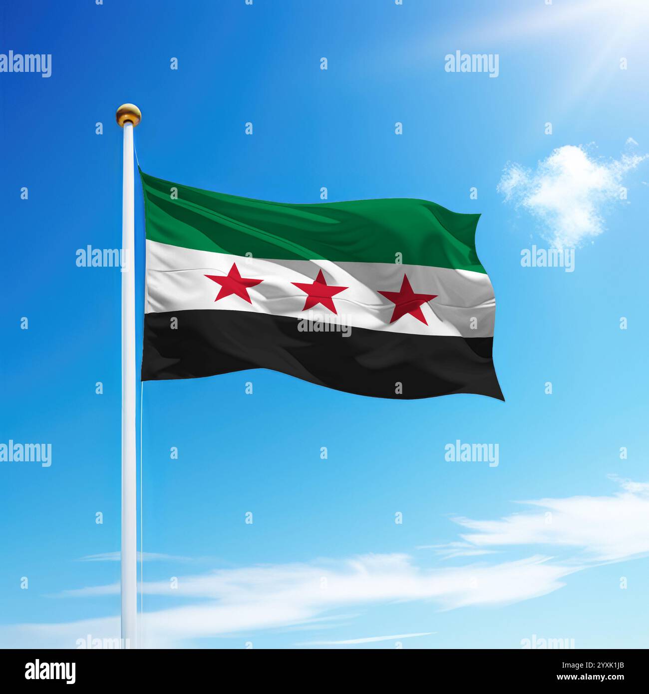 Minimalist syria flag hi-res stock photography and images - Alamy