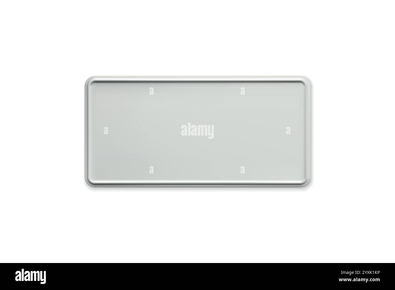 Blank Car number plate. Vehicle registration license template. American ...