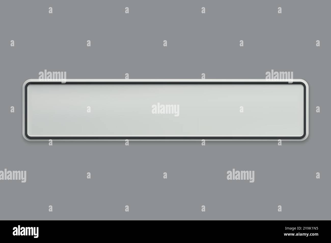 Blank Car number plate. Vehicle registration license template. European ...