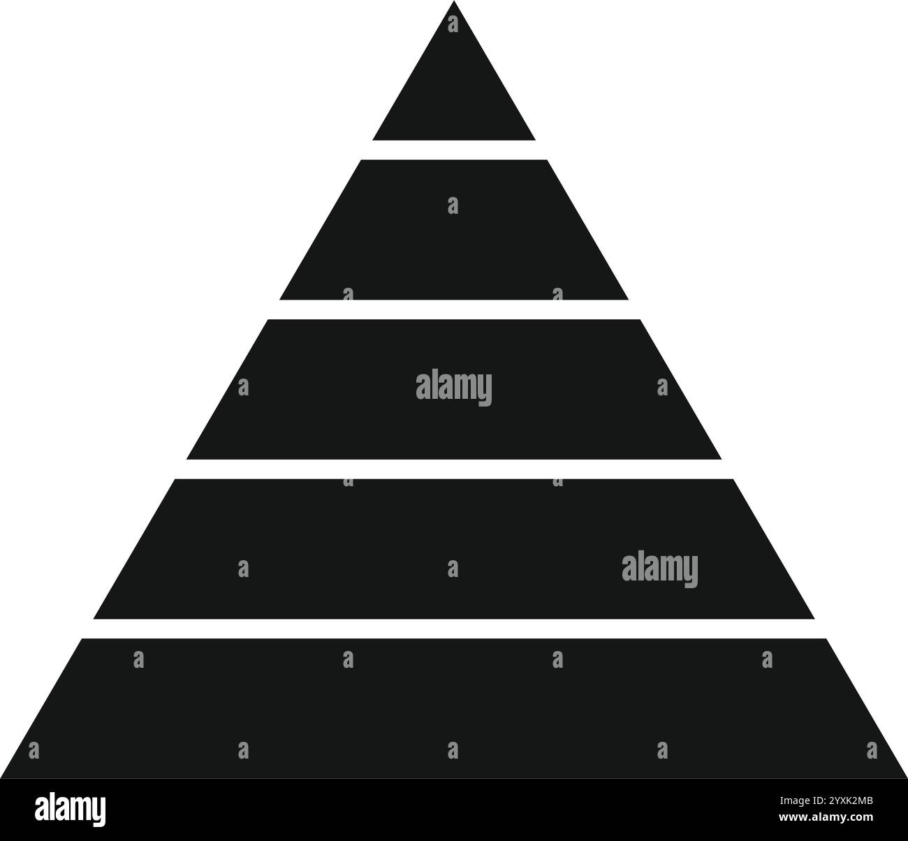 Levels of triangular pyramid. Triangle pyramid chart. Maslow layer ...