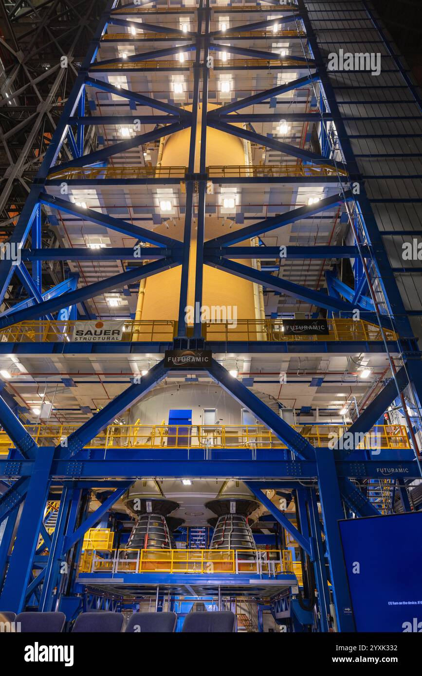 Kennedy Space Center, USA. 16th Dec, 2024. A vertical center Core stage ...