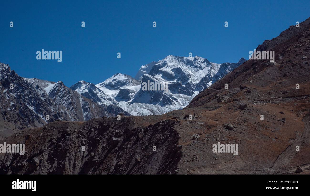 Om Parvat, a sacred peak in the Himalayas, in Uttarakhand, India Stock ...