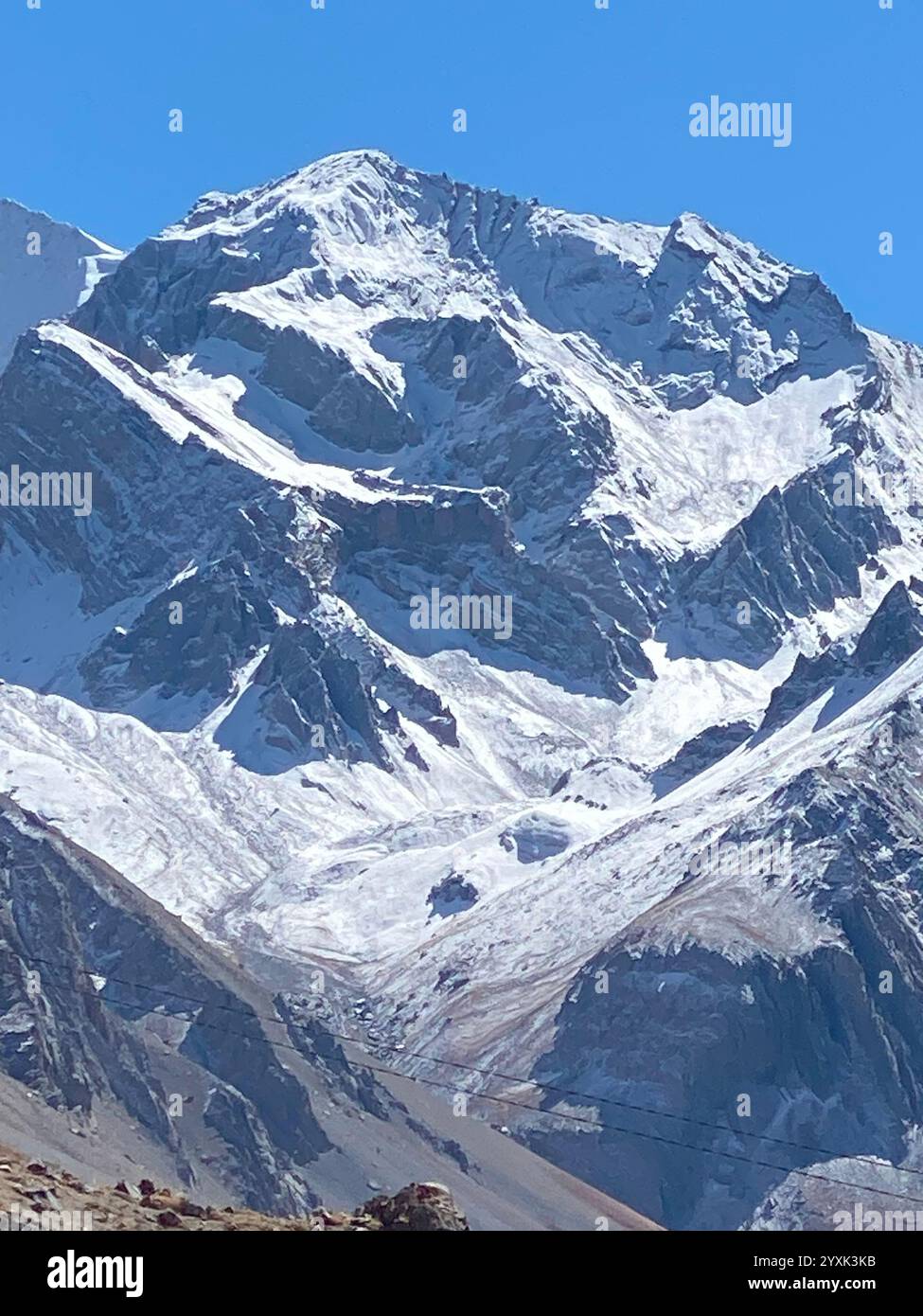 Om Parvat, a sacred peak in the Himalayas, in Uttarakhand, India Stock ...