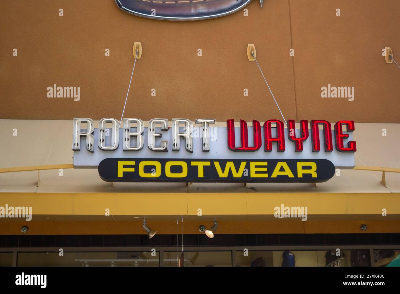 Orange, California, United States - 03-25-2019: A view of a store front ...