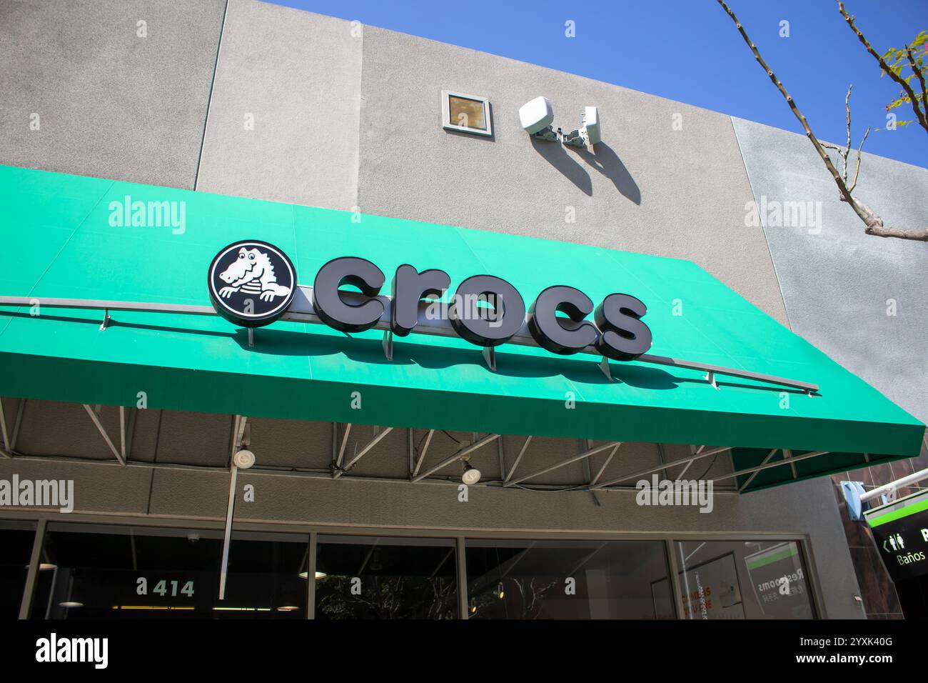 Orange, California, United States - 03-25-2019: A view of a store front ...