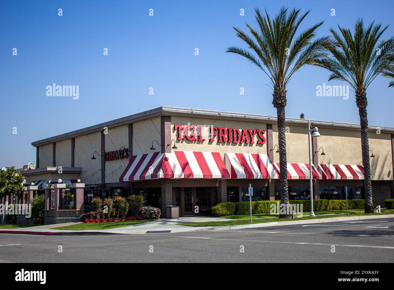 Orange, California, United States - 03-25-2019: A view of a store front ...