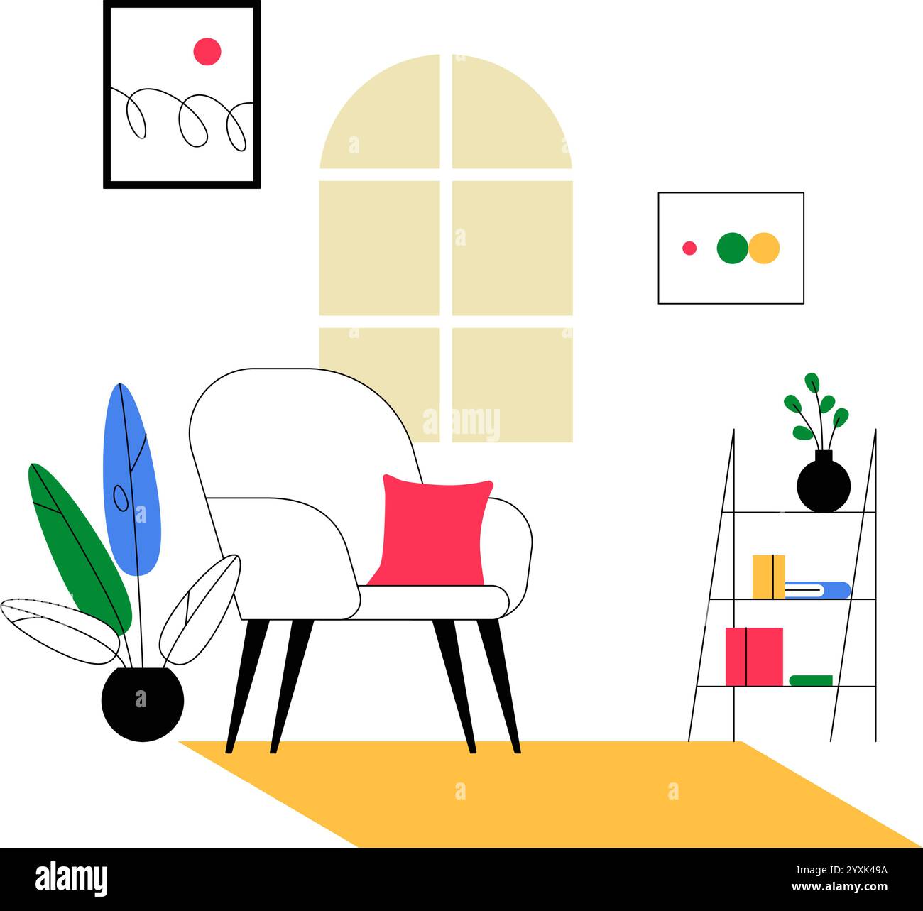 Reading corner Cut Out Stock Images & Pictures - Alamy