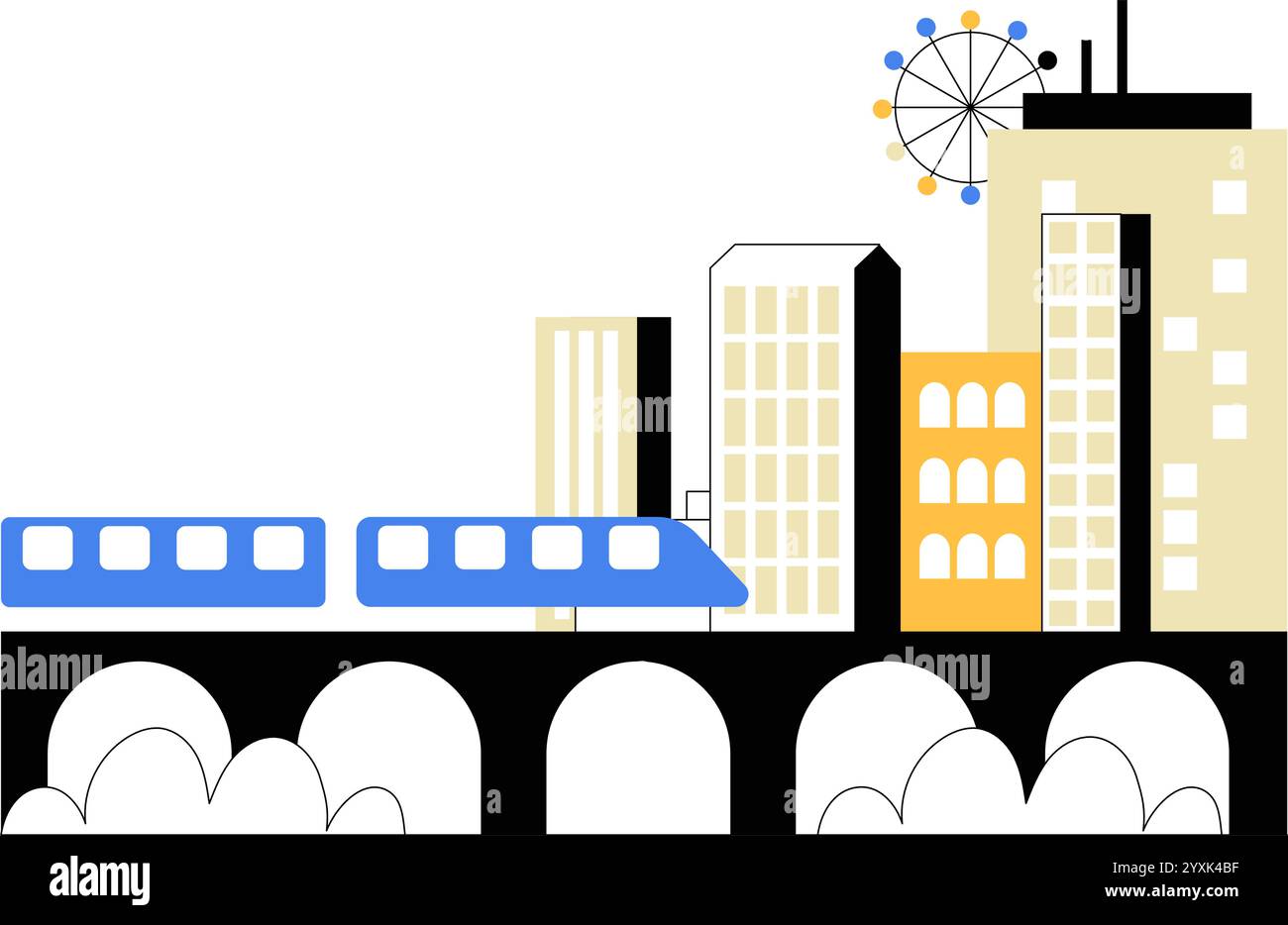 Elevated towers Stock Vector Images - Alamy