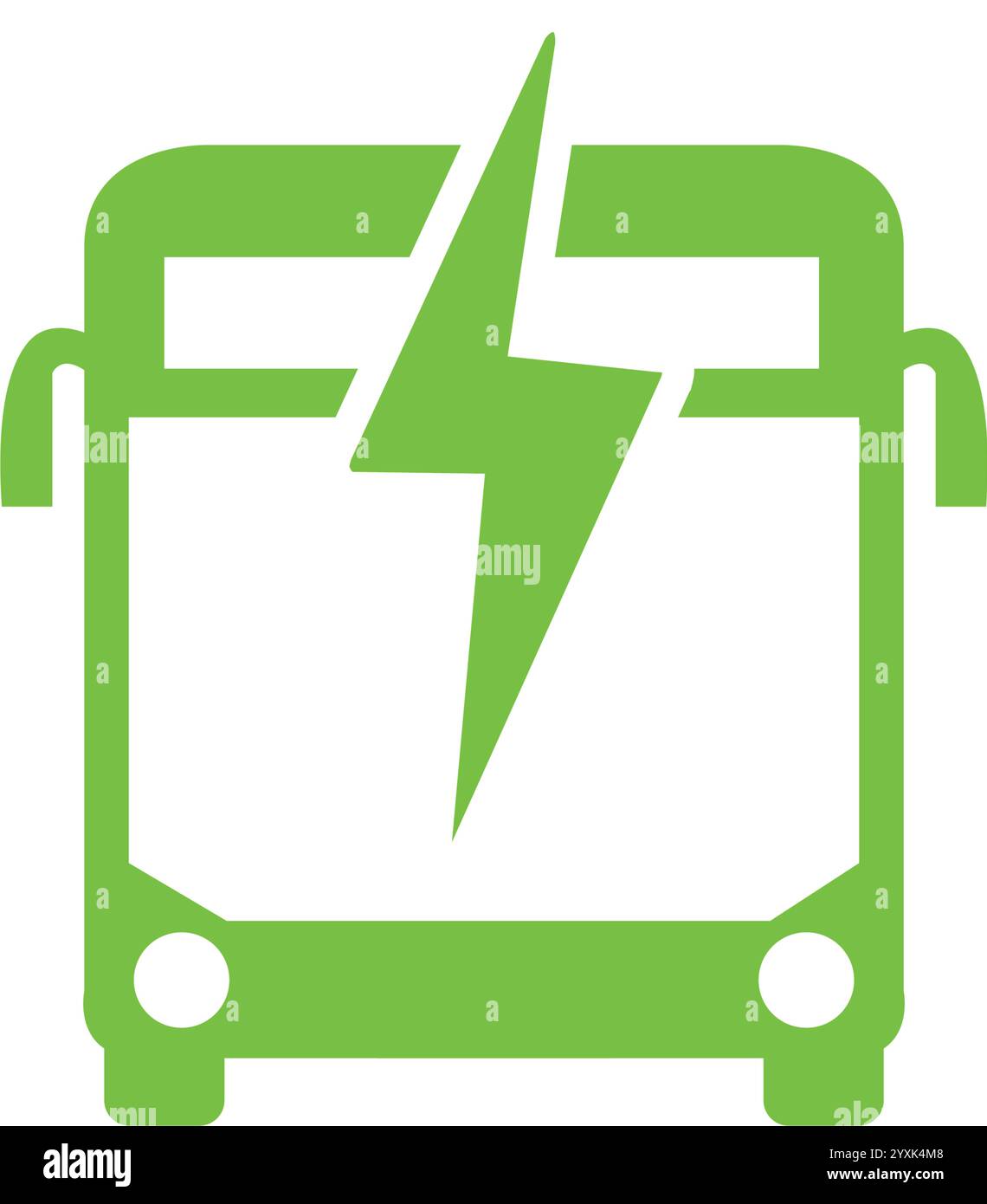 Electric city bus. EV icon. Vector stock illustration Stock Vector ...