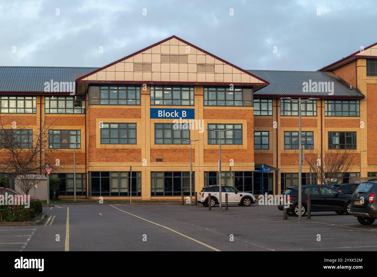 Exterior of Block B, part of St Mary's hospital in Portsmouth. December ...