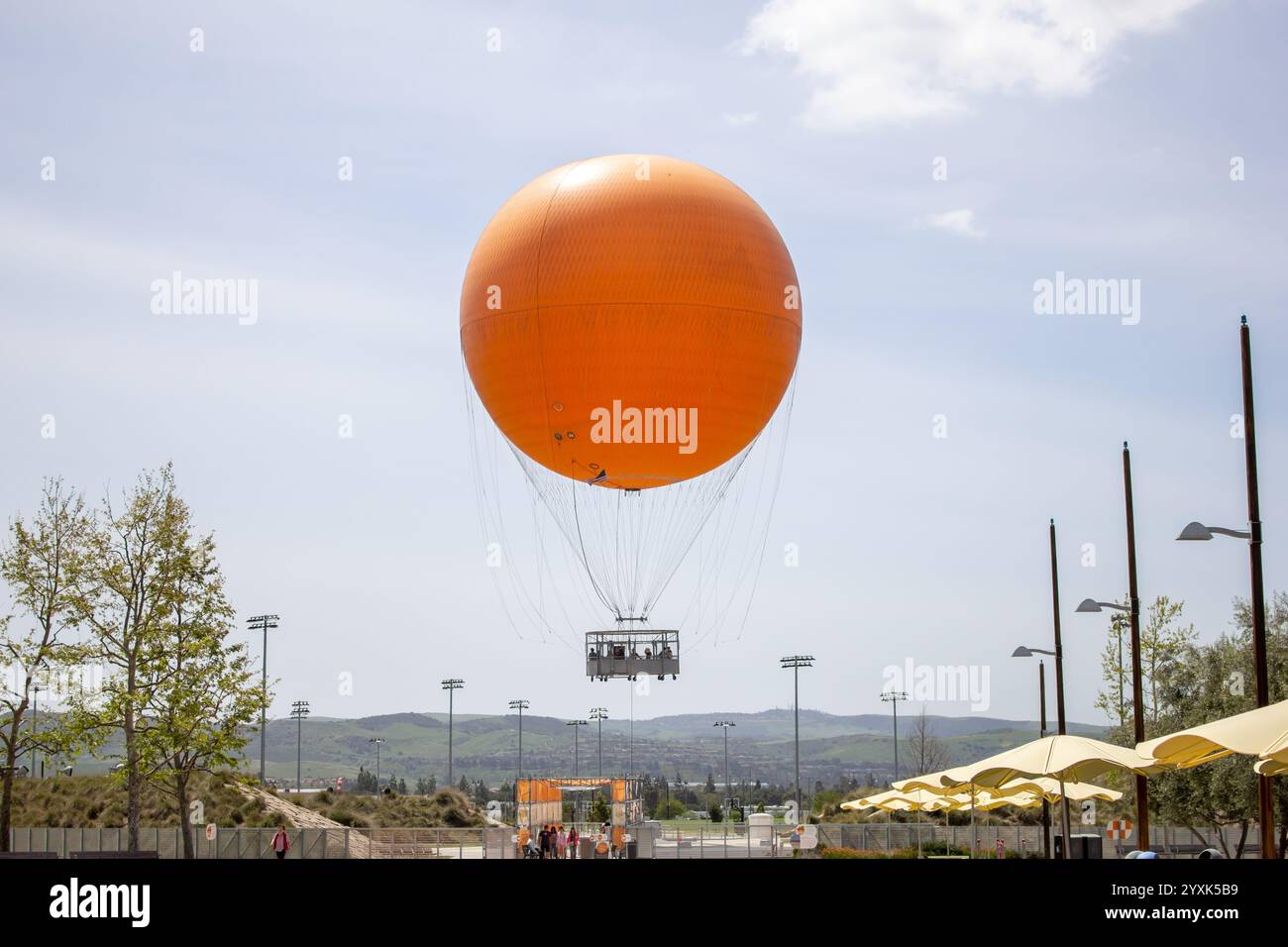 Irvine, California, United States - 03-29-2019: A view of an orange hot ...