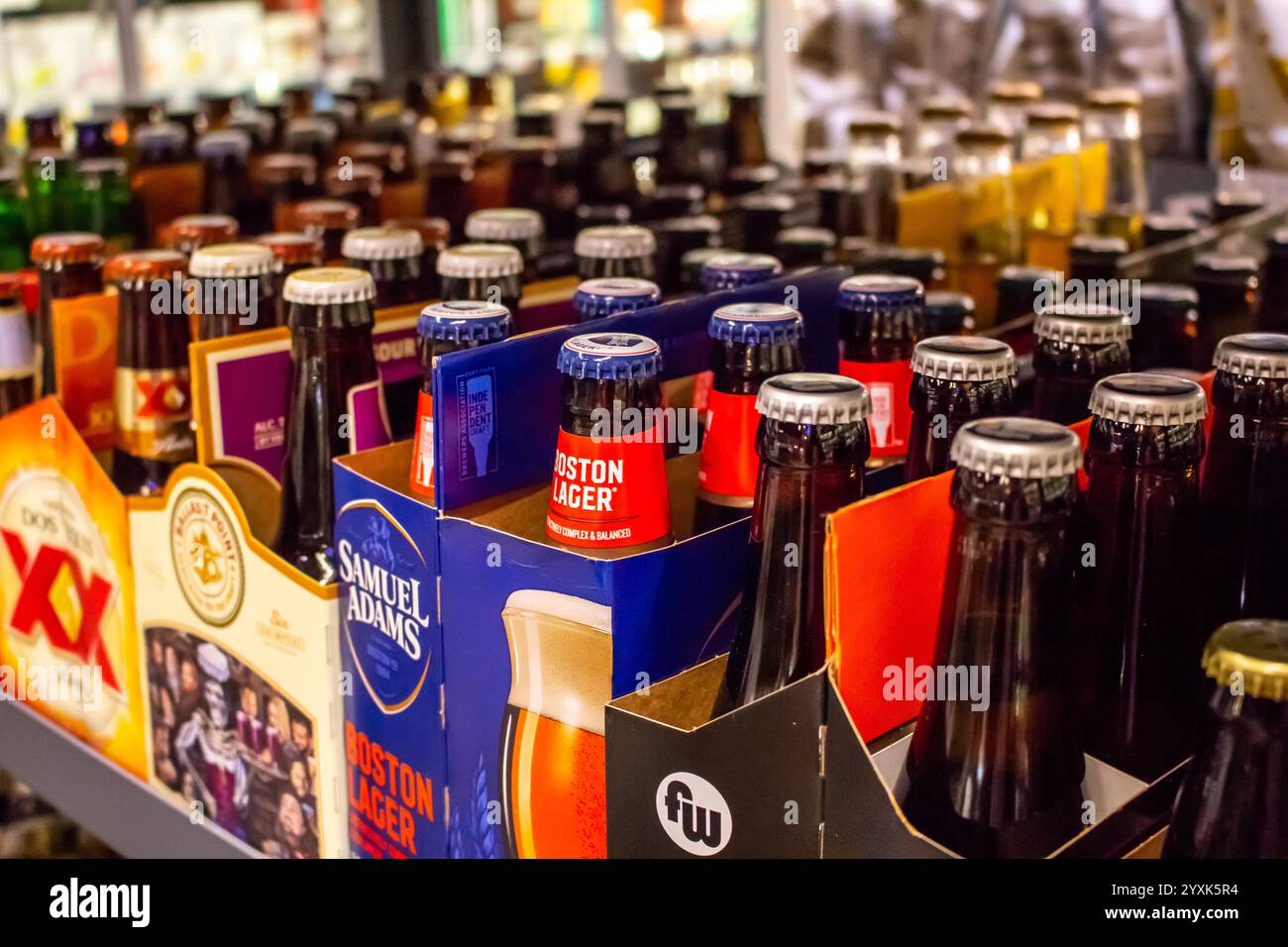 Los Angeles, California, United States - 03-29-2019: A view of several ...