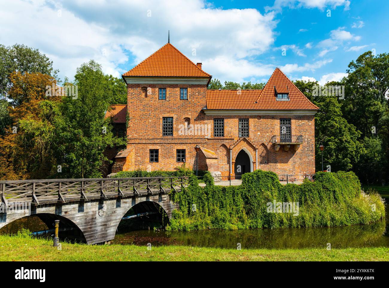 Oporow, Poland - August 17, 2024: Medieval knights brick gothic ...