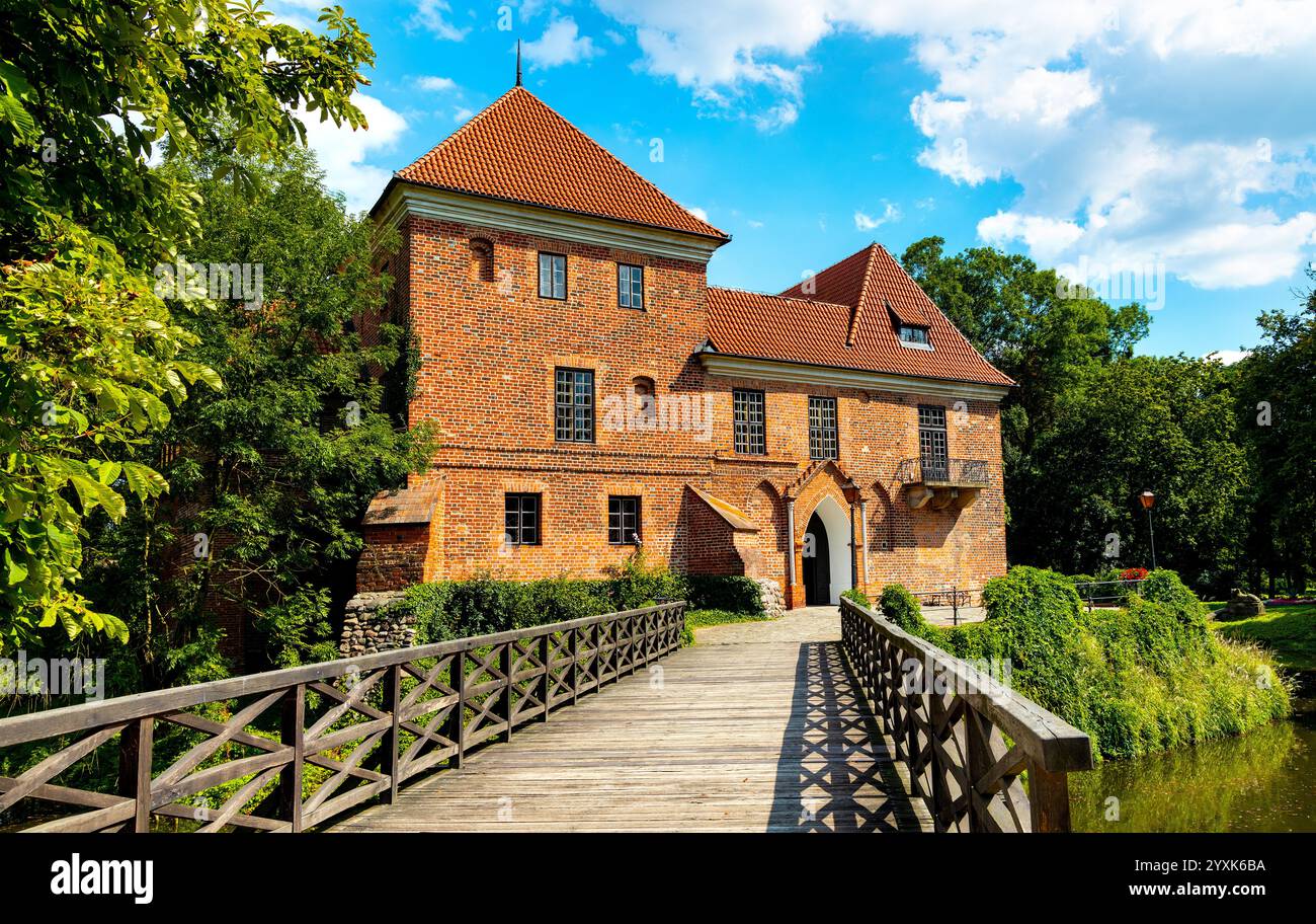 Oporow, Poland - August 17, 2024: Medieval knights brick gothic ...