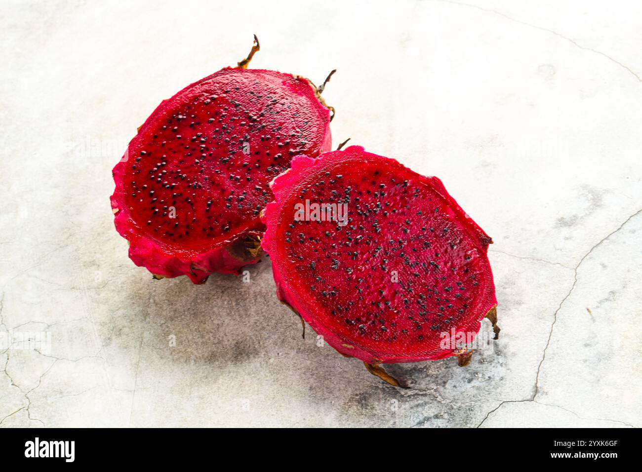 Raw sweet red dragon fruit - pitahaya Stock Photo - Alamy