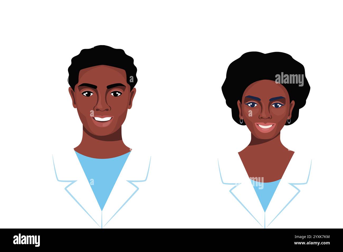 Doctor avatars hospital team hi-res stock photography and images - Alamy