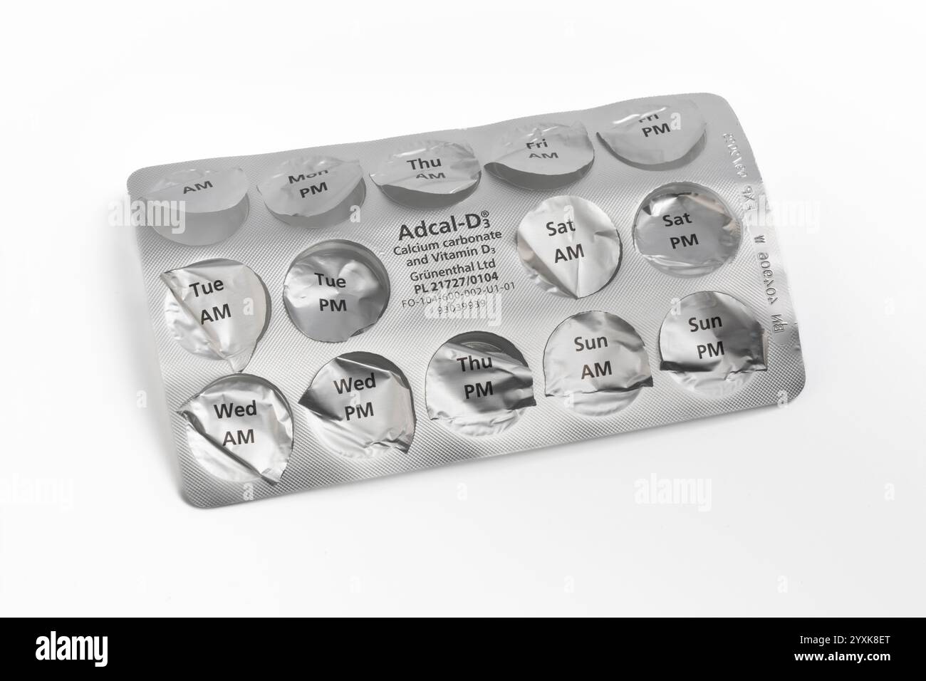 A Grunenthal Ltd. Adcal - D3 Calcium Carbonate crushed, used and empty ...