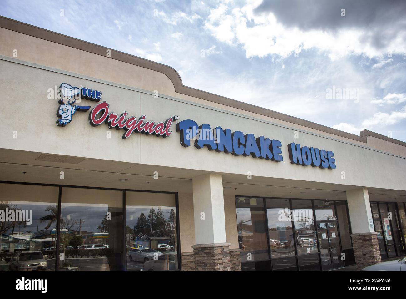Orange, California, United States - 04-03-2019: A view of a store front ...