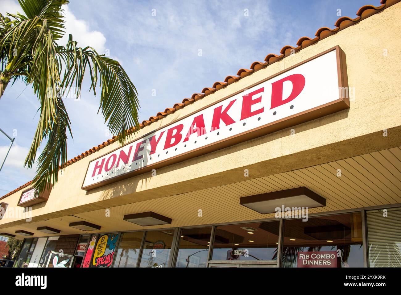 Orange, California, United States - 04-03-2019: A view of a store front ...