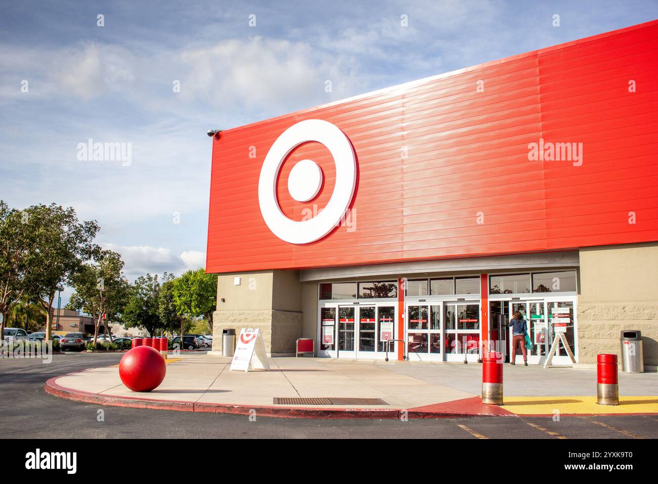 Orange, California, United States - 04-03-2019: A view of a store front ...