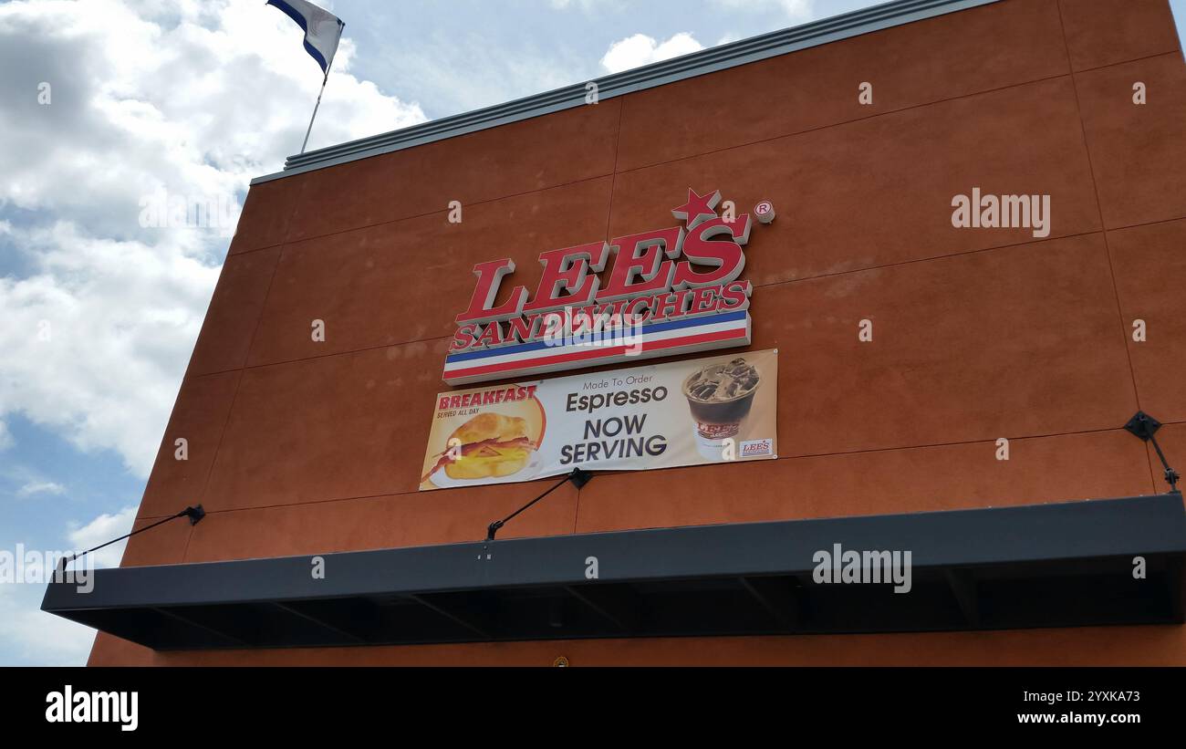 Orange, California, United States - 04-03-2019: A view of a store front ...